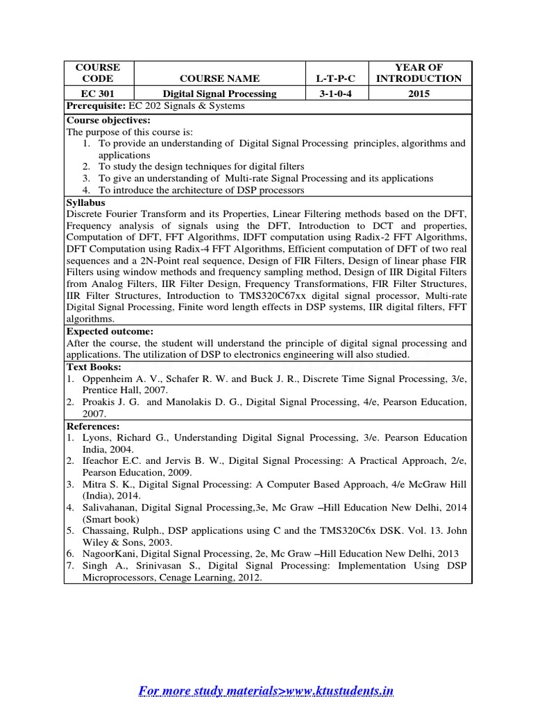 Digital Signal Processing: Principles, Algorithms and Applications ...