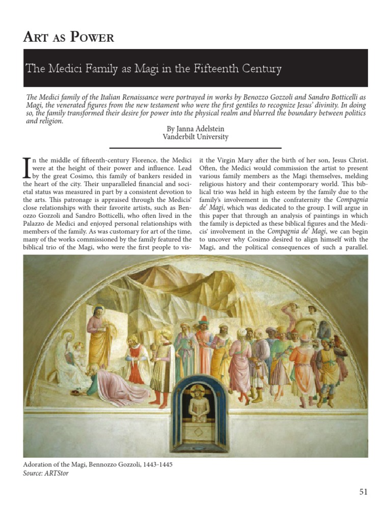 Medici Family as Magi in Renaissance Art | PDF | House Of Medici ...