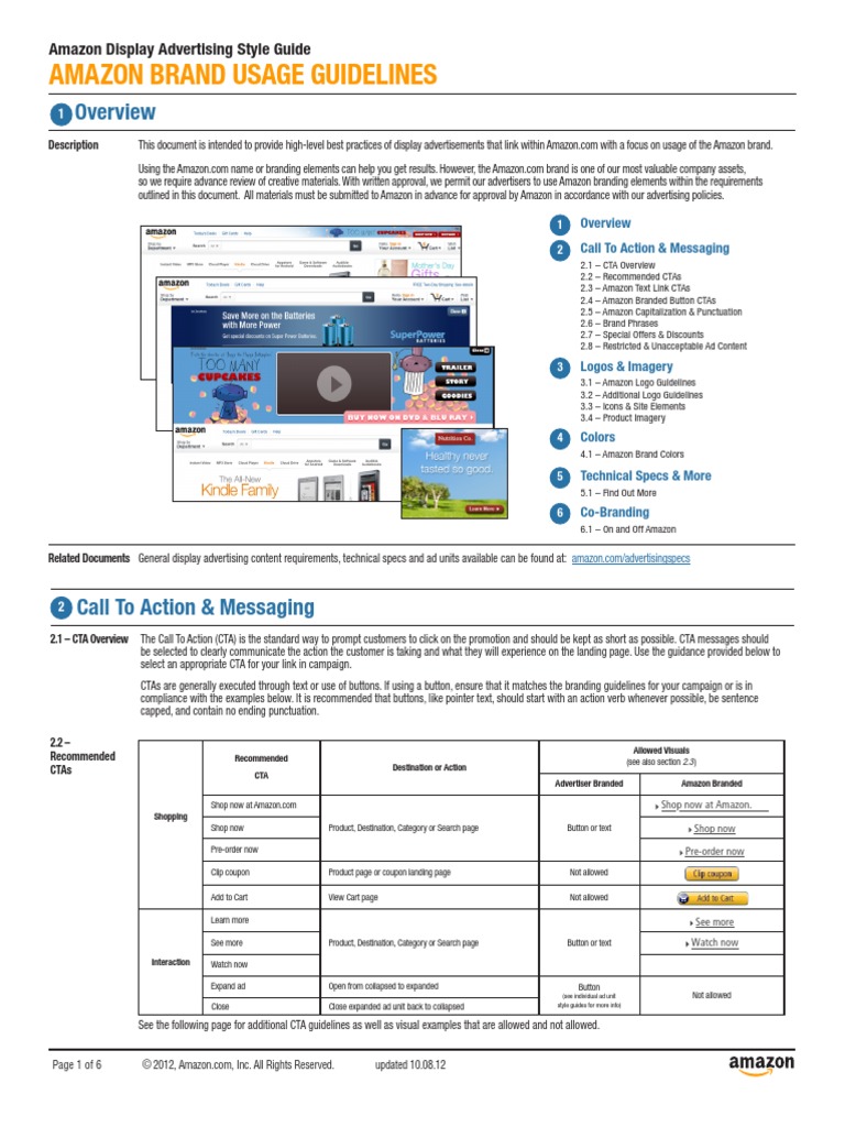 Amazon Brand Usage Guidelines: Amazon Display Advertising Style Guide ...