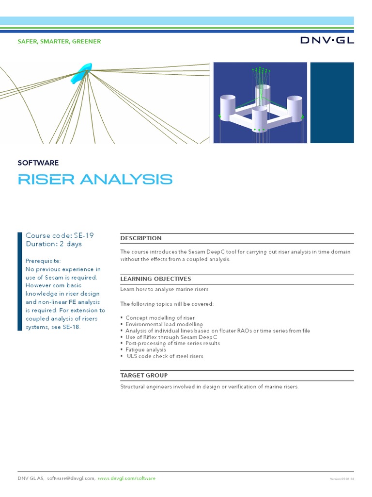 Riser Analysis: Software | PDF