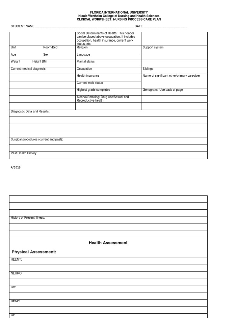 Nur Assess BSN Nursing Care Plan | PDF | Medical Diagnosis | Nursing