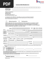 Telegraphic Transfer Application Form | PDF | Banks | Debit Card