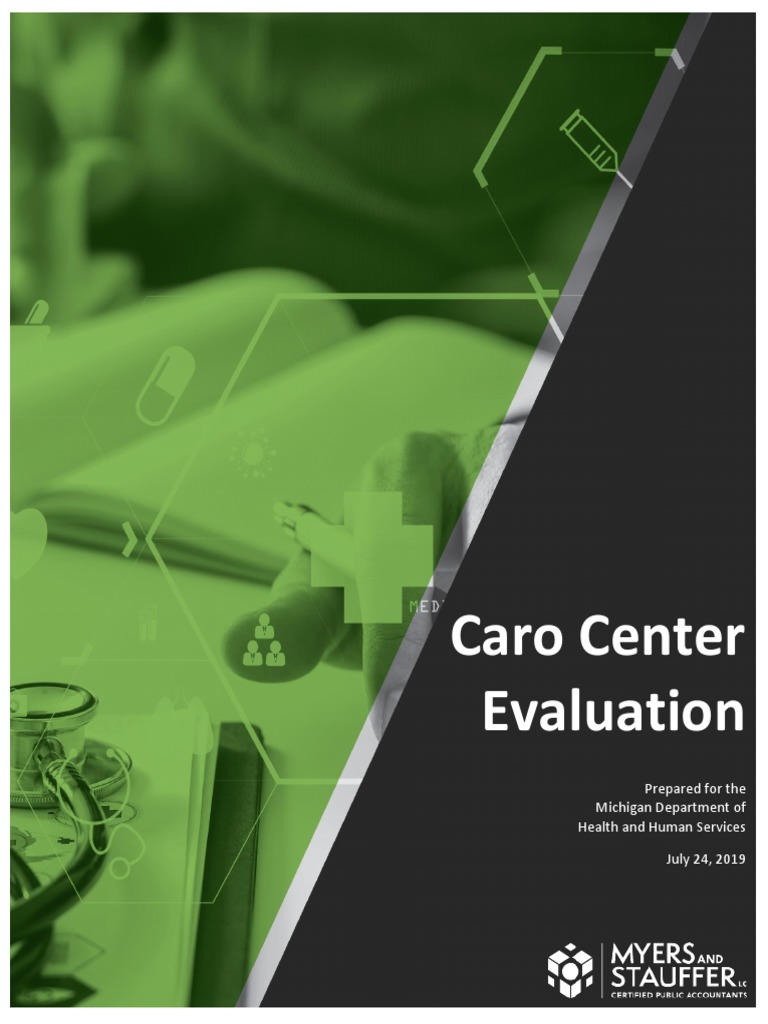 Caro Center Evaluation | PDF | Psychiatry | Hospital