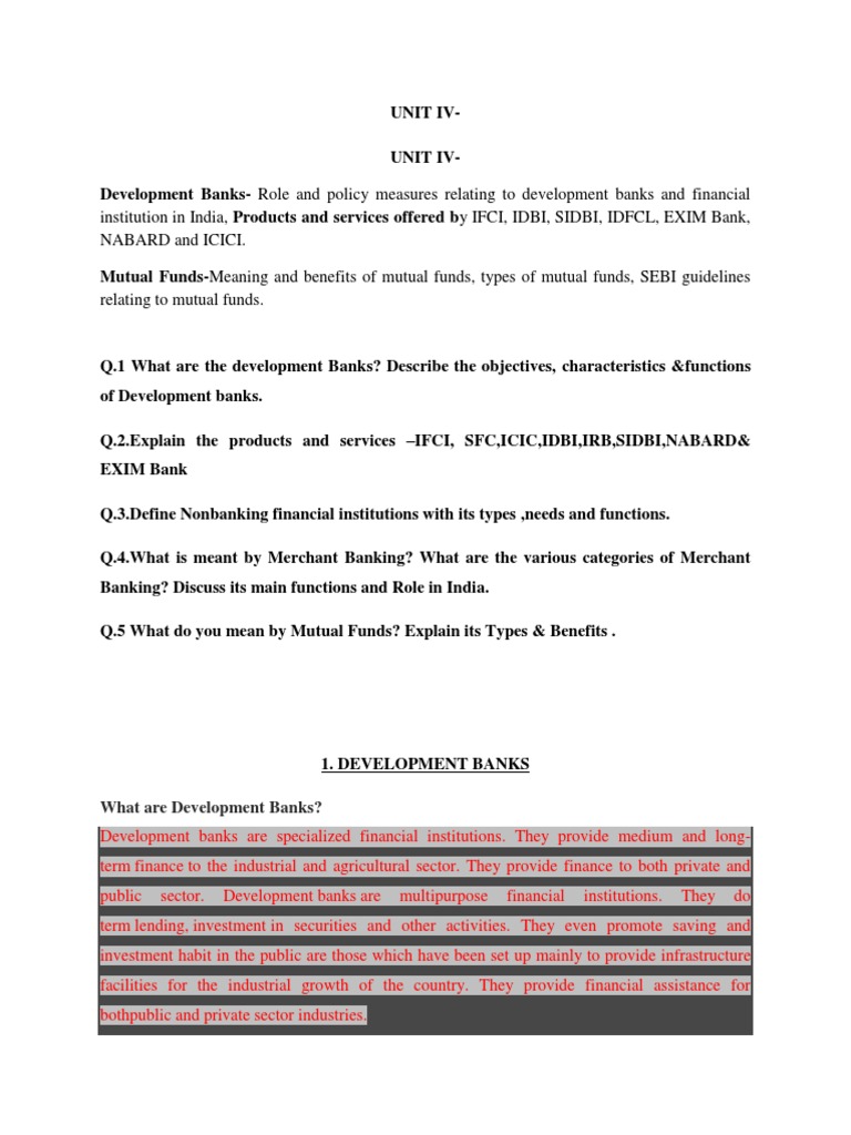 IFS 4unit | PDF | Reserve Bank Of India | Stock Market