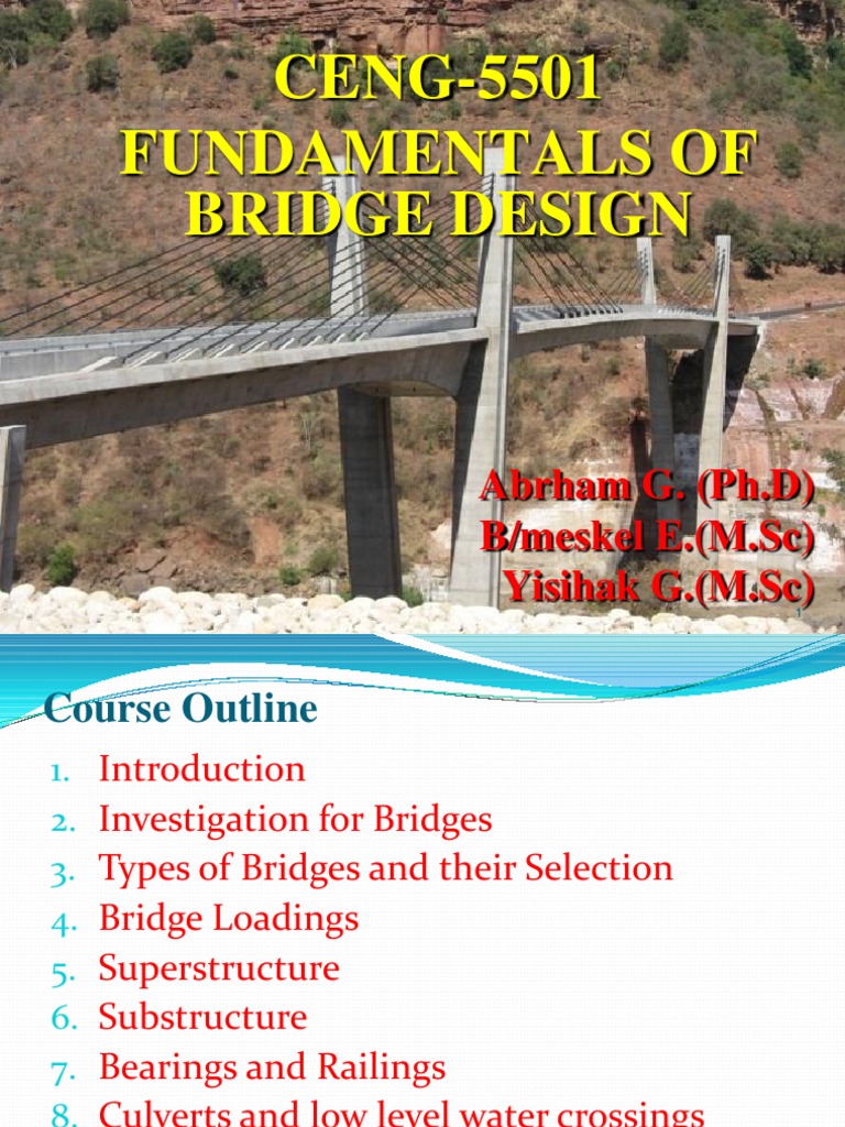 Design of Bridge | PDF | Beam (Structure) | Deep Foundation