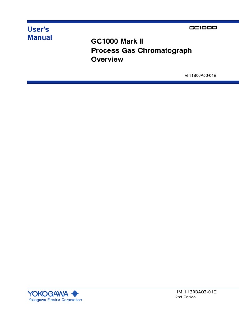 User's Manual: GC1000 Mark II Process Gas Chromatograph | PDF | Gas ...