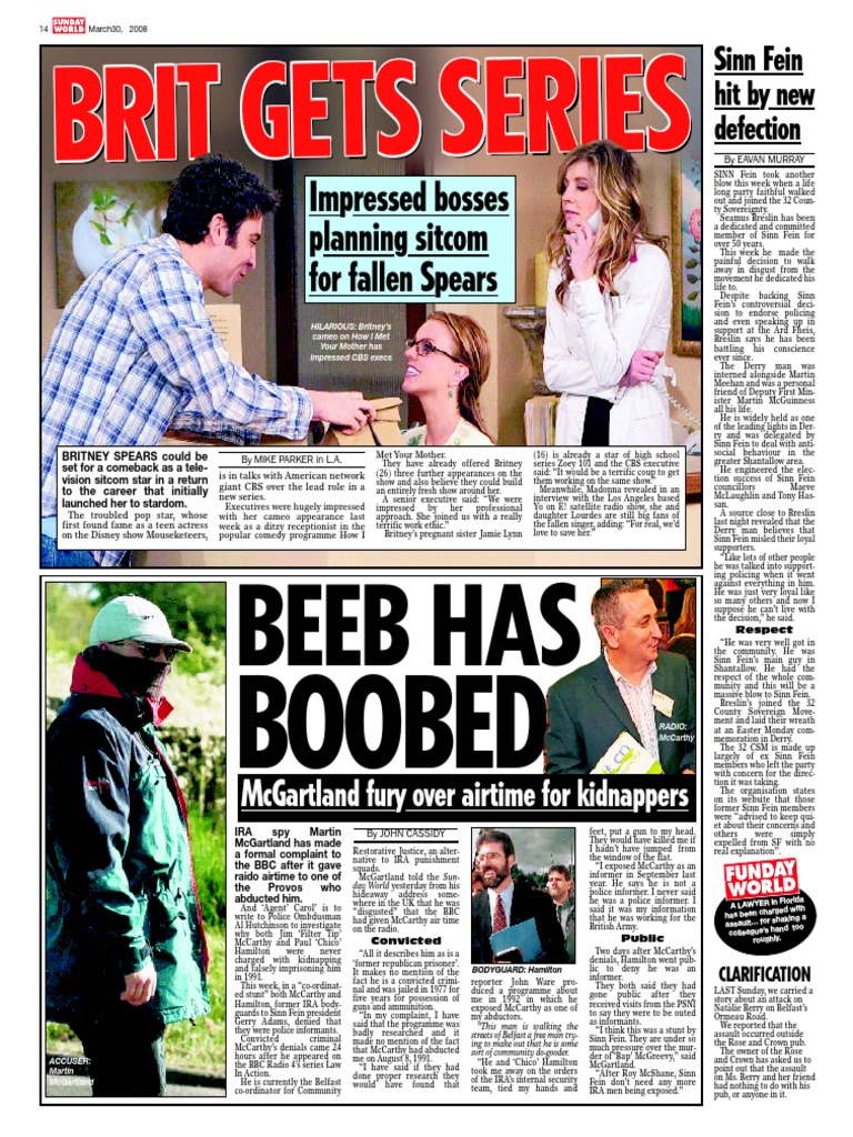 Convicted PIRA Terrorist, 'Tout - Informer' and Kidnapper of Martin ...