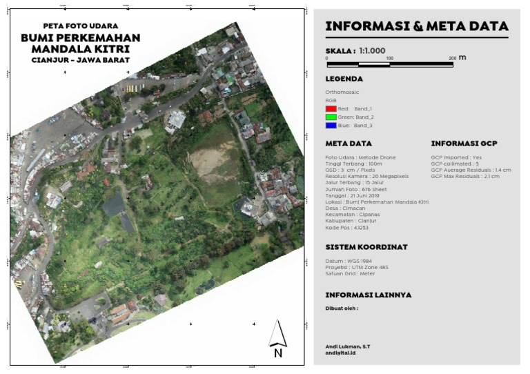Layout Peta Foto Udara Bumi Perkemahan Mandala Kitri - Compressed | PDF