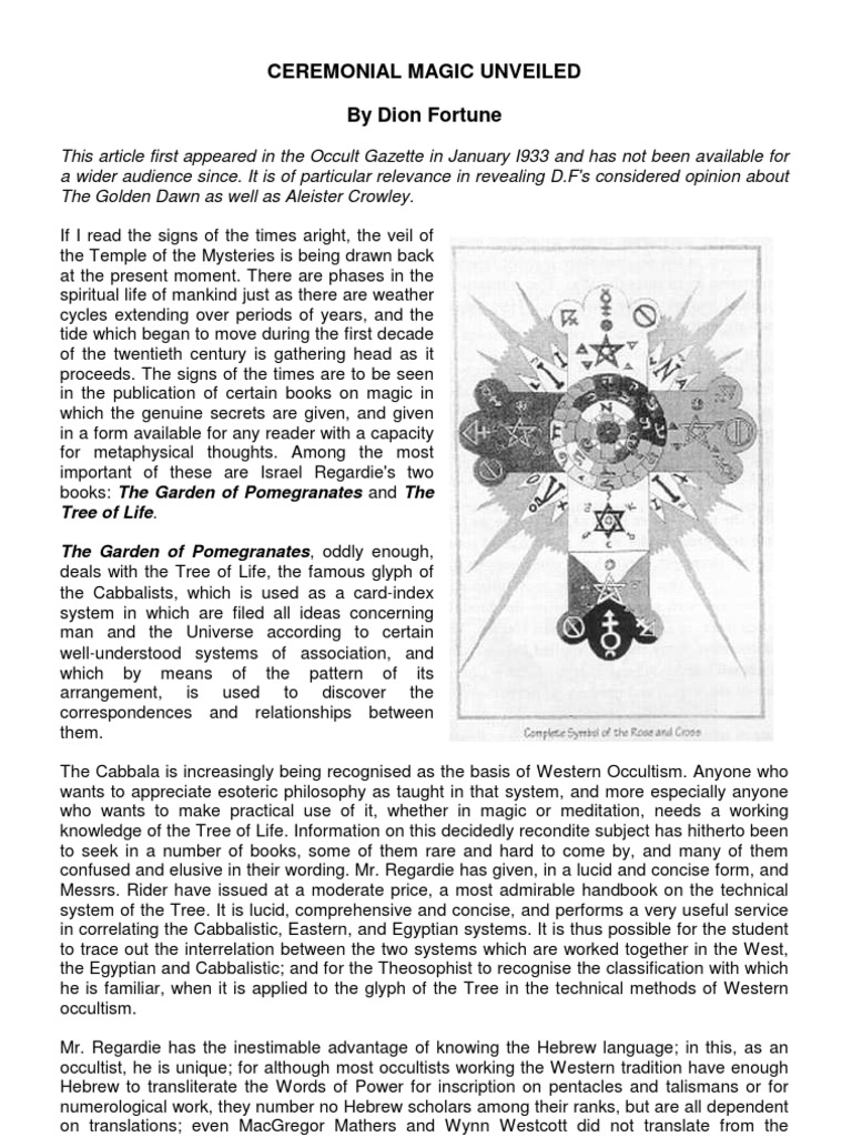 Ceremonial Magic Unveiled | PDF
