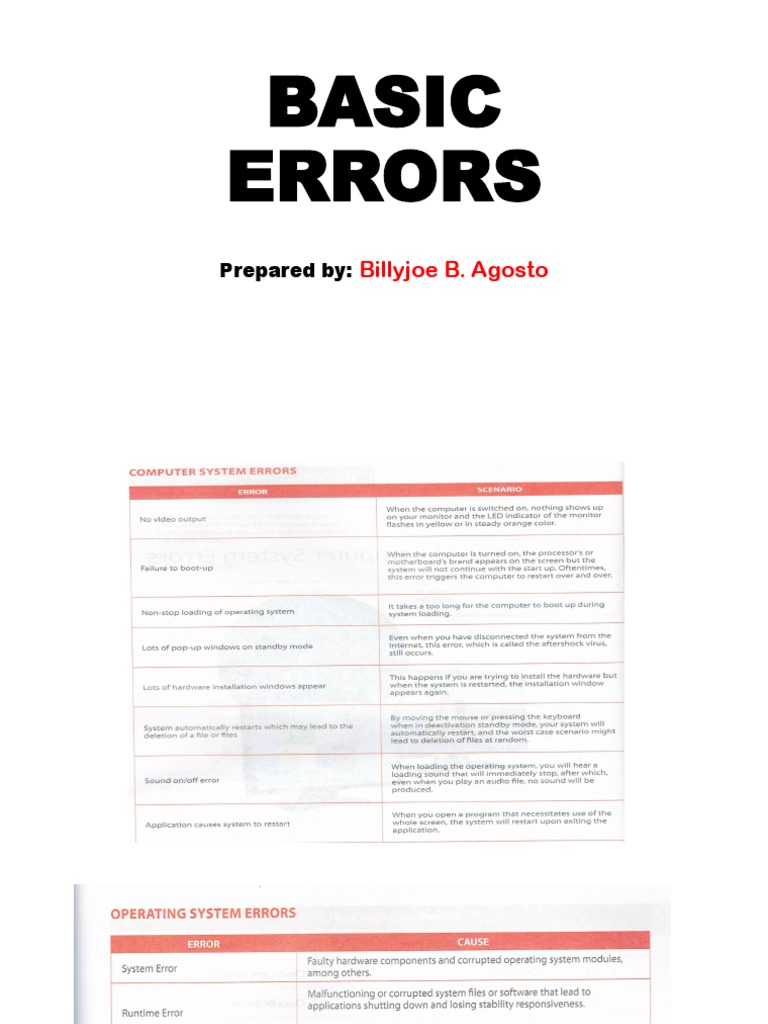 Common Programming Errors and How to Avoid Them | PDF