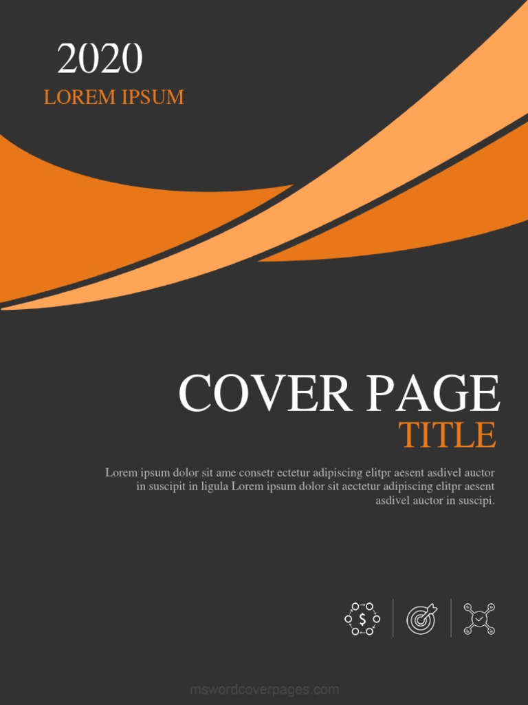 Report Cover Page Design - 4 | PDF