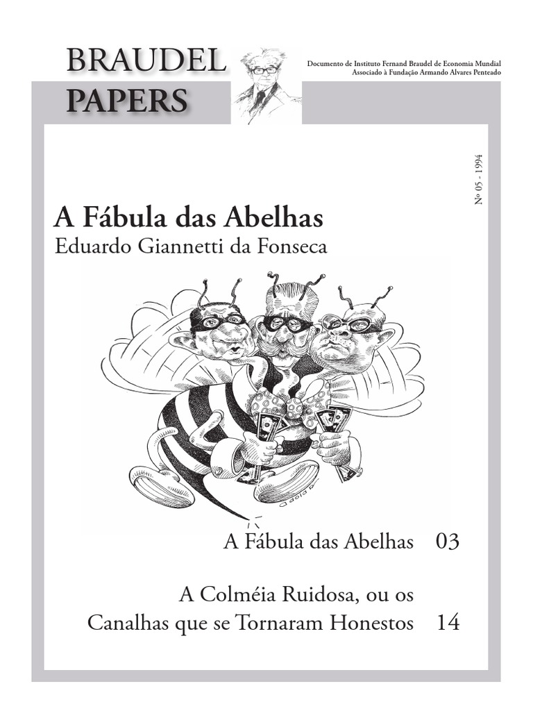 A Fábula Das Abelhas PDF | PDF | Economia | Moralidade