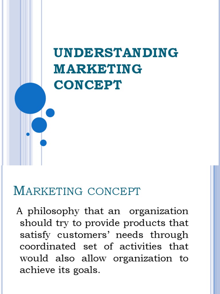 Understanding Marketing Concept | PDF