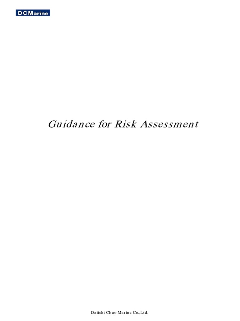 Guidance For Risk Assessment | PDF | Risk Assessment | Prevention