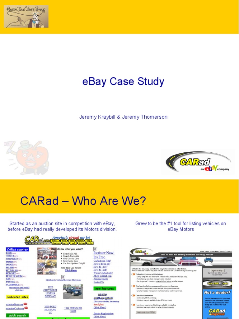 Ebay Case Study | PDF | E Bay | World Wide Web