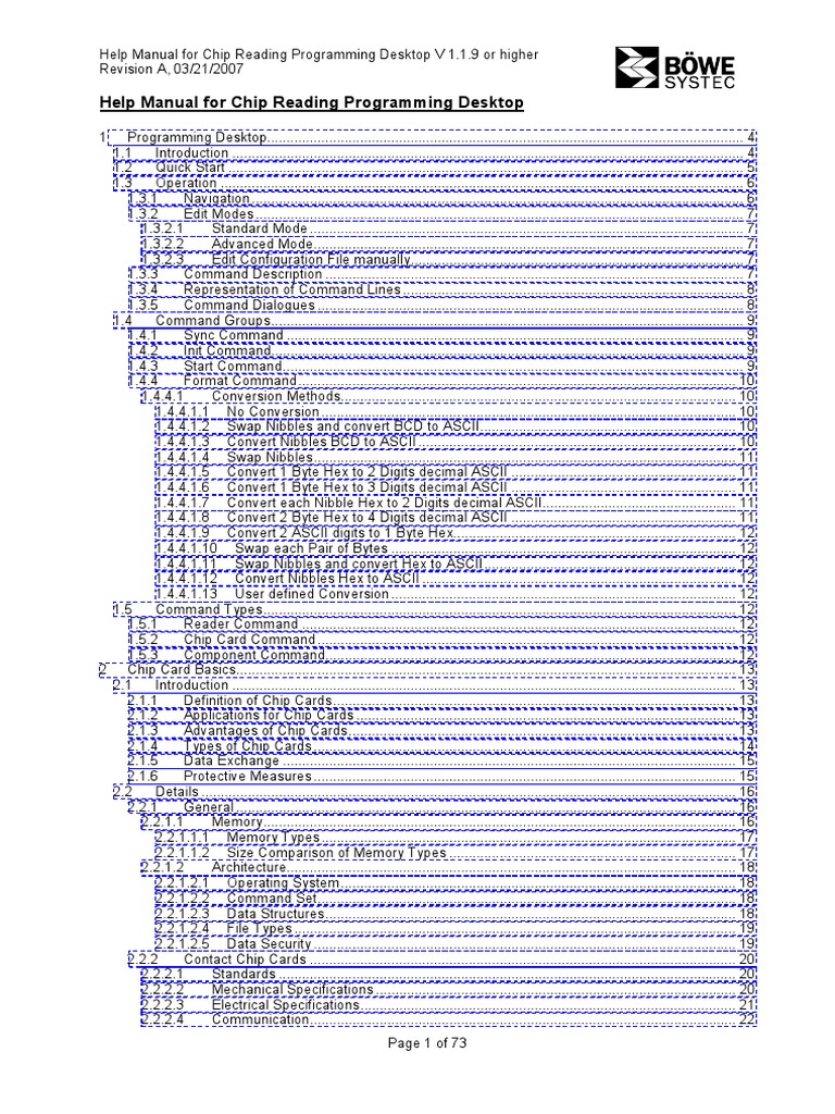 Help Manual For Chip Reading Programming Desktop | PDF | Binary Coded ...