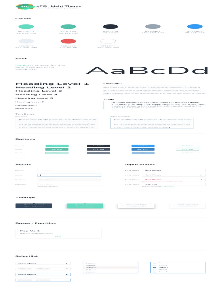 EPG - Light Theme - UI KIT | PDF | Text | Software
