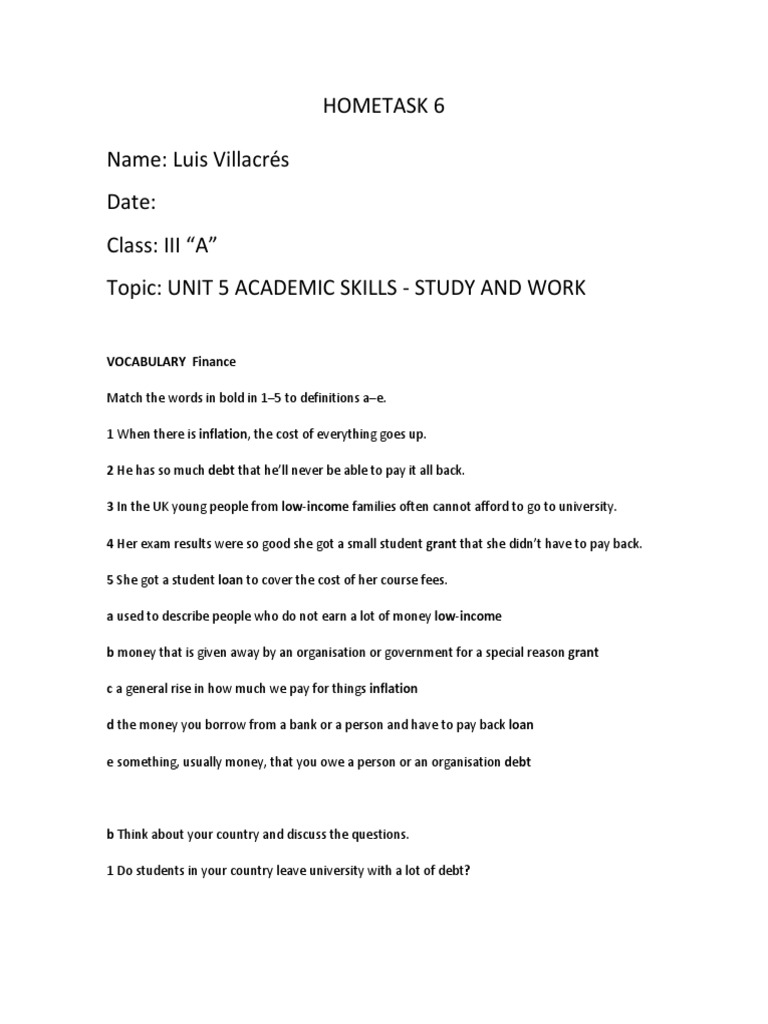 Hometask 6 | PDF | Student Loan | Debt