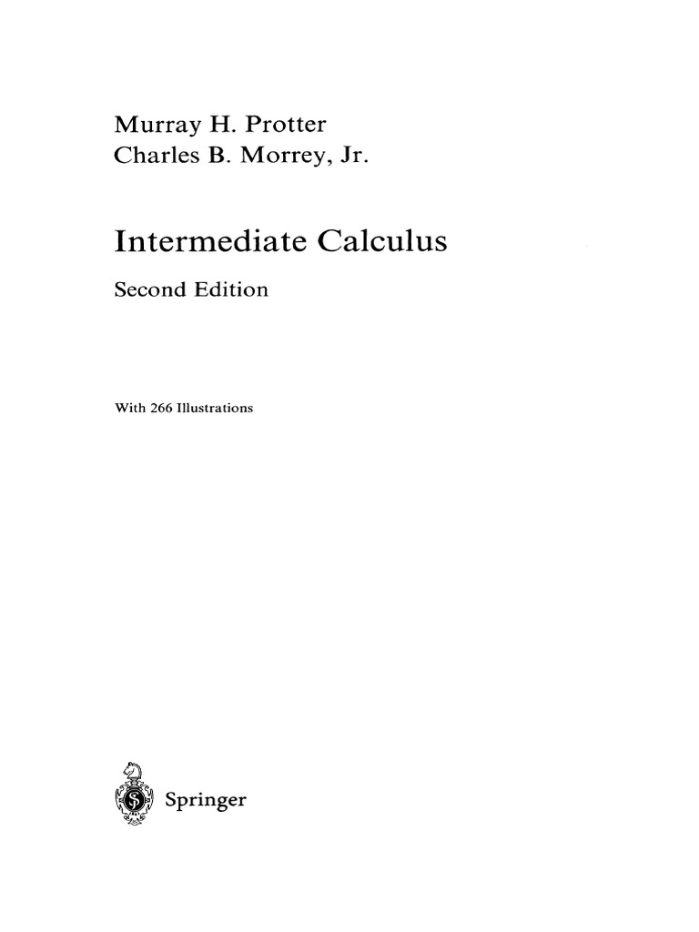 (Undergraduate Texts in Mathematics) Murray H. Protter, Charles B. Jr ...