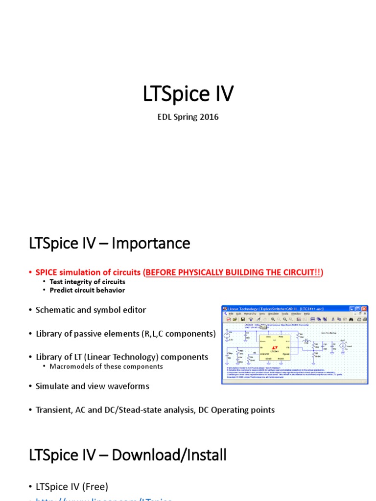 Tutorial LTSPICE | PDF