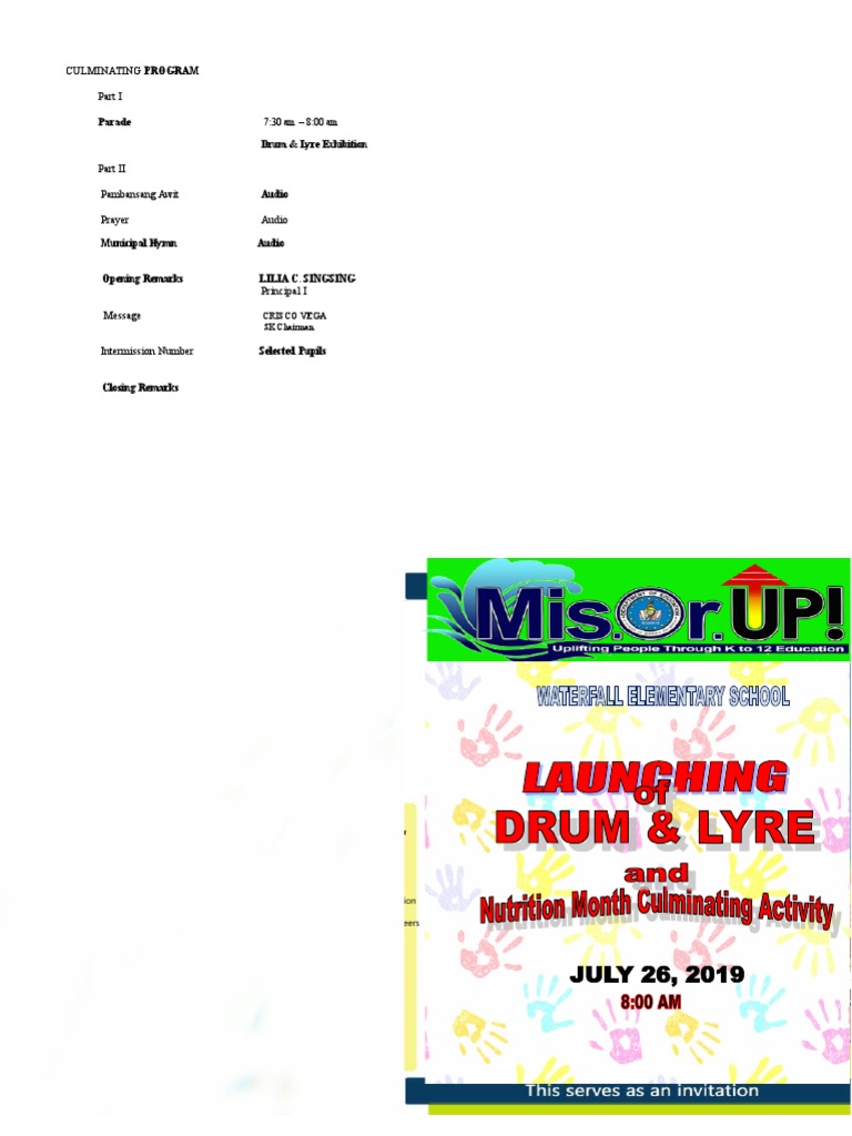 1st General Pta Assembly Program | PDF | Behavior Modification | Public ...