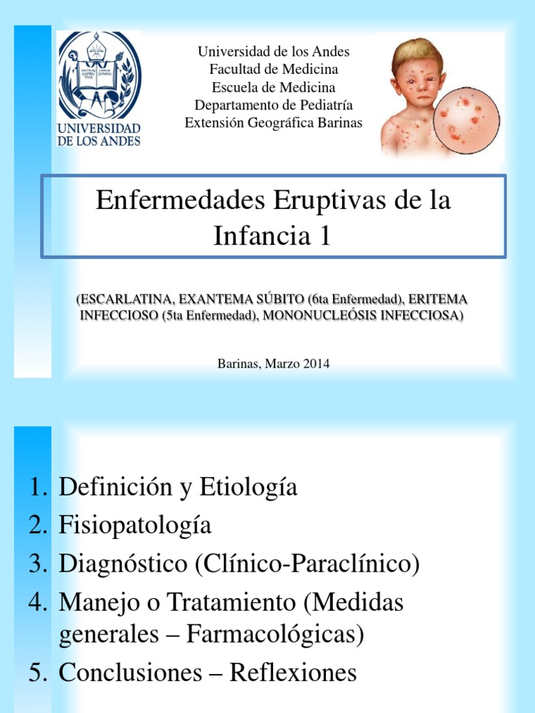 Enfermedades Eruptivas de La Infancia 1 | PDF | Diagnostico medico ...
