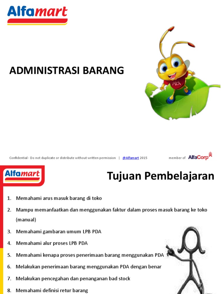 Proses Penerimaan Barang di Alfamart | PDF | Pengelolaan Keuangan & Uang