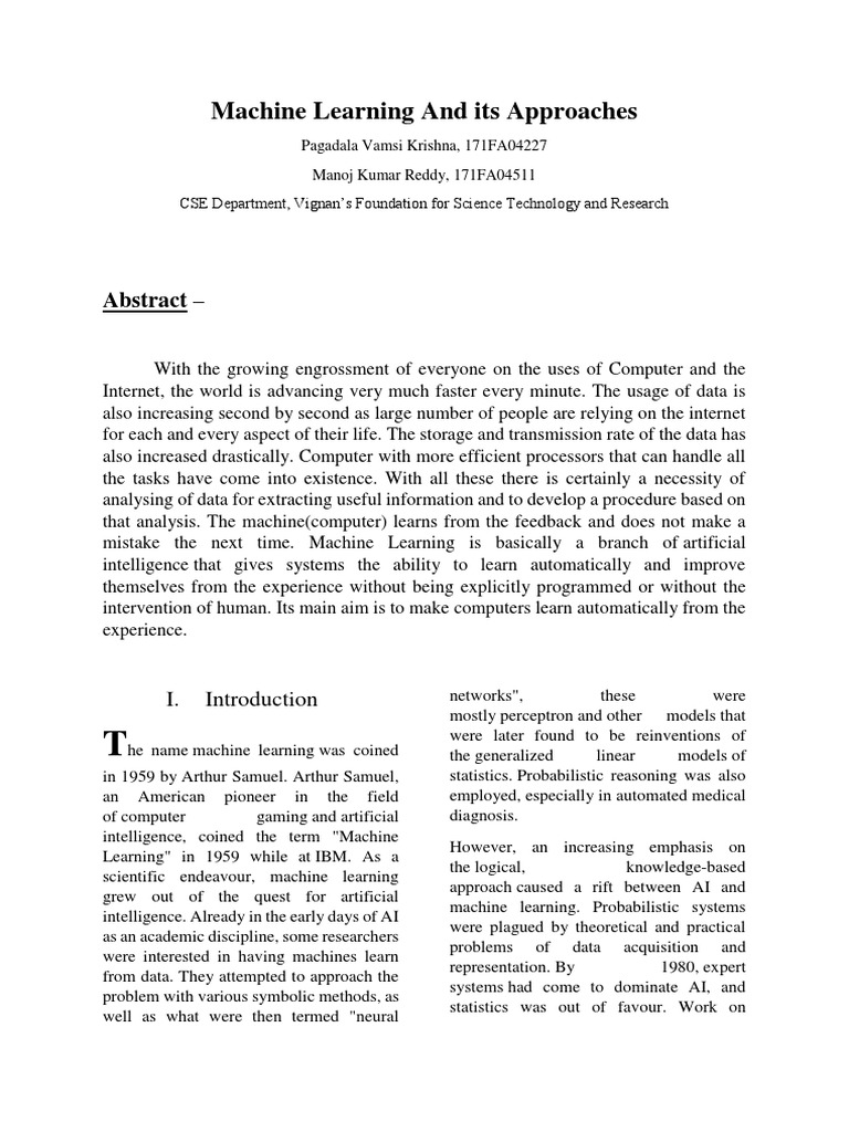 Machine Learning | Download Free PDF | Machine Learning | Computer Vision