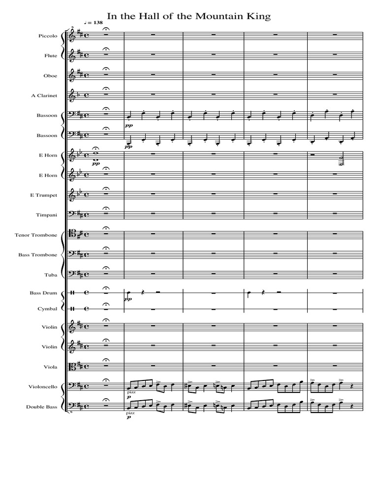 In the Hall of the Mountain King Score | PDF | Trombone | Musical ...