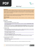 SPANISH Mini Cog PDF | PDF | Bienestar | Medicina