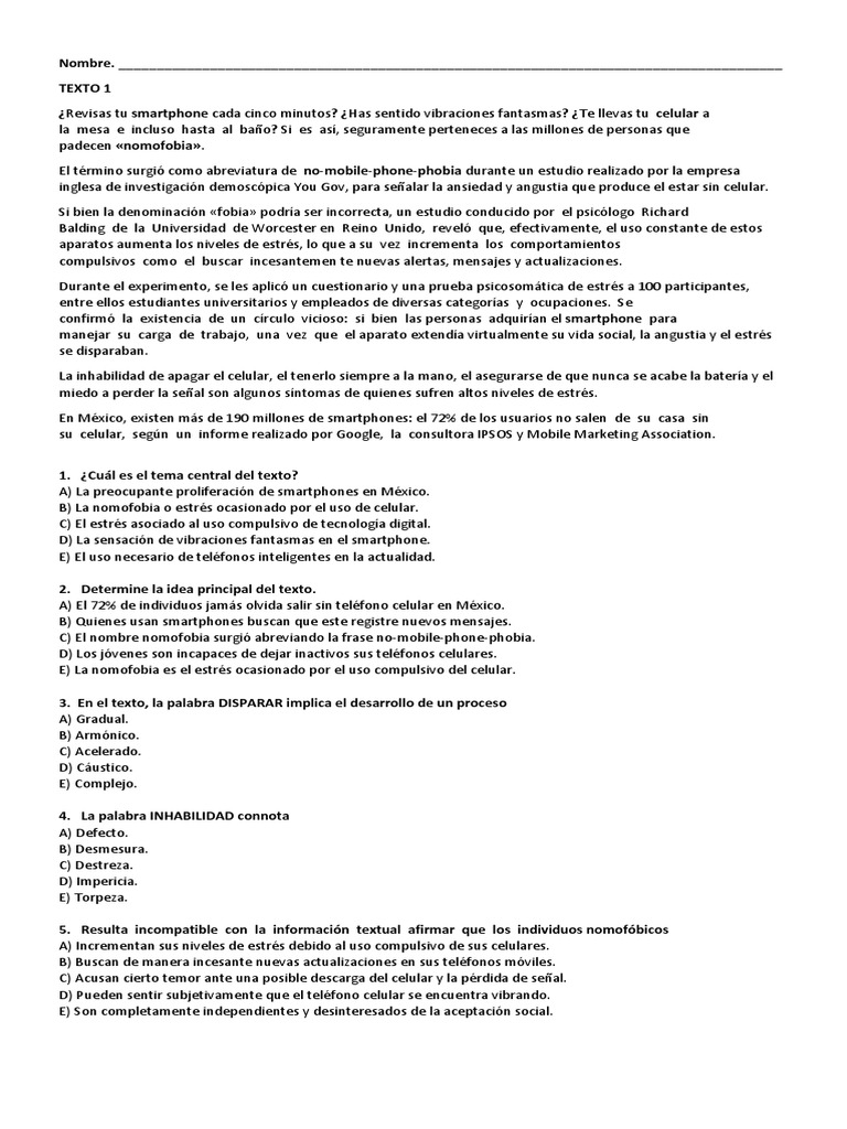 Comprensión Lectora | PDF | Leonardo Da Vinci | Dormir