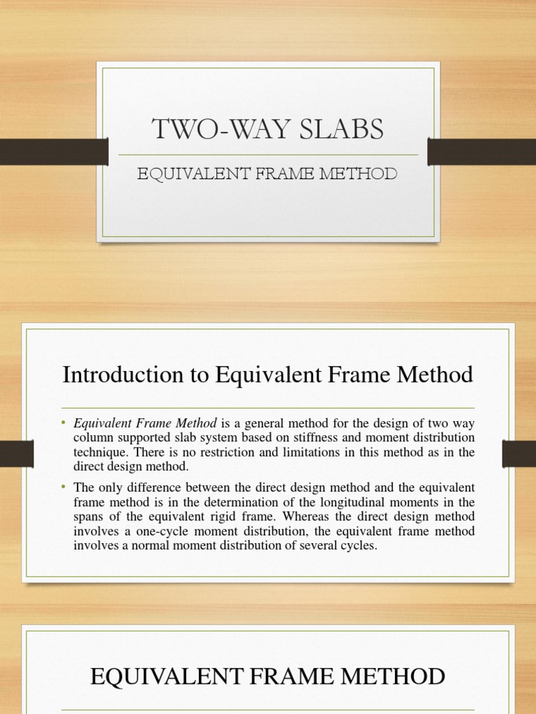 Two-Way Slabs: Equivalent Frame Method | Beam (Structure) | Column