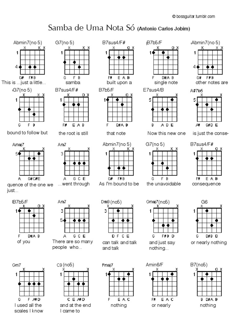 Samba de Uma Nota Só | PDF