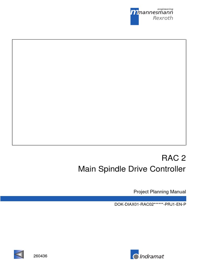 Indramat Rac Series 2 Manual PDF | PDF | Electric Motor | Mains Electricity
