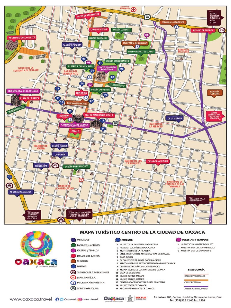 Mapa Del Centro Historico de Oaxaca | PDF