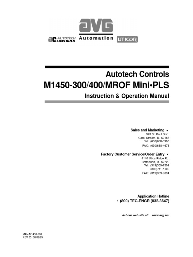 Autotech M1450-300/400/MROF Mini - PLS Manual | PDF | Relay | Amplifier