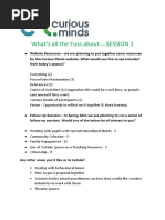Plenary Talk Reflection Template | PDF