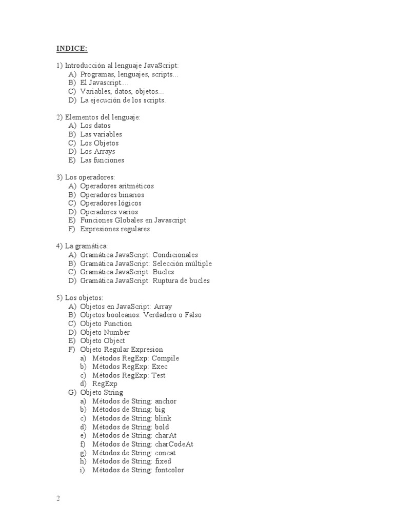 Javascript V2 Pdf Lenguaje De Programación Script Java 8739