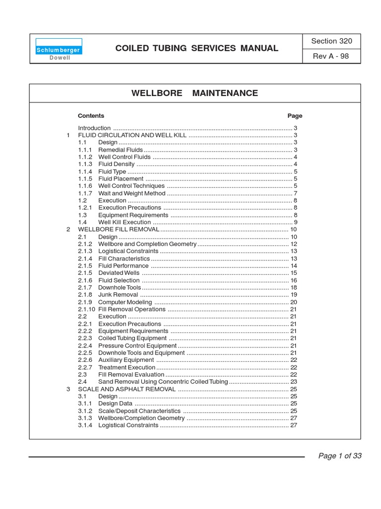Coiled Tubing Wellbore Maintenance: A Comprehensive Guide to Designing ...