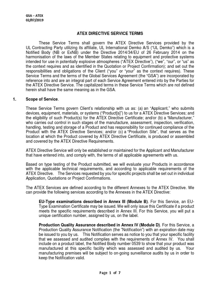 Terms ATEX 02 07 2019 | PDF | Verification And Validation | Test ...