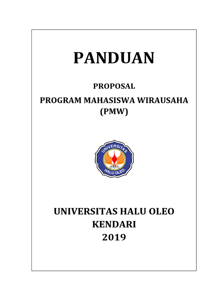 Panduan Proposal PMW UHO 2019 | PDF | Karier & Perkembangan | Seni