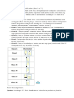 G.V. Black's Caries Classification System | PDF