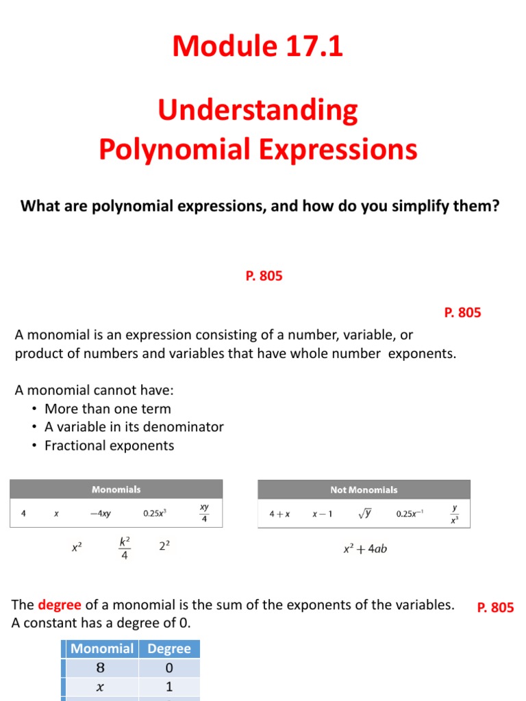 Understanding Polynomial Expressions: What Are Polynomial Expressions ...