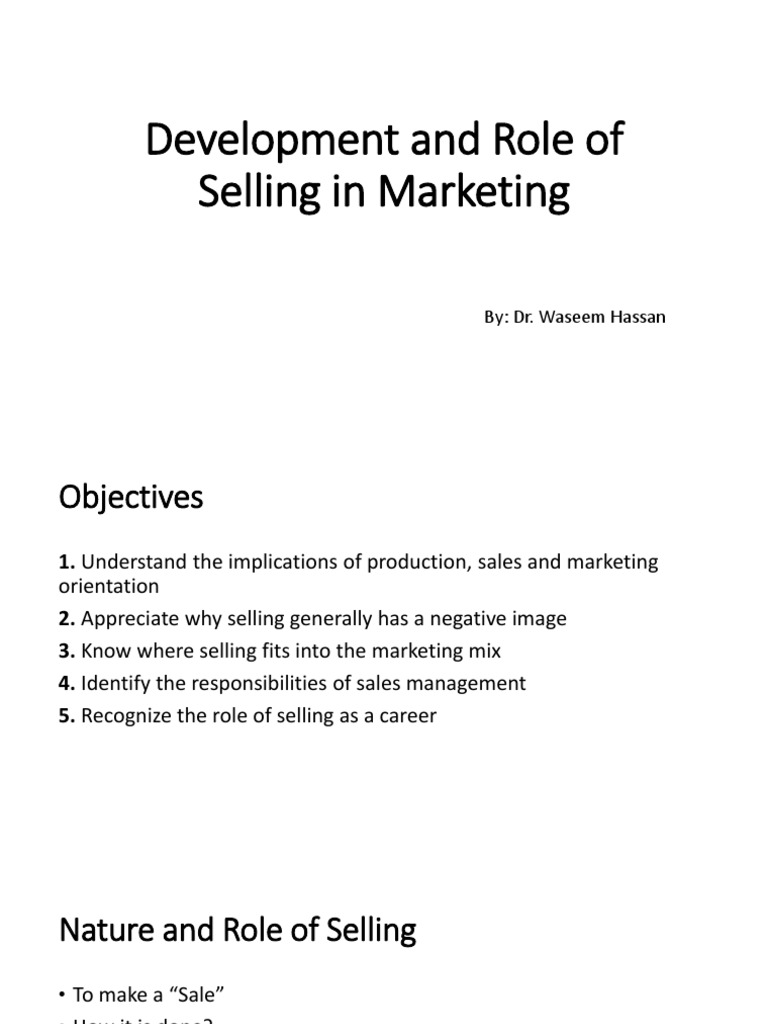Understanding the Role and Evolution of Personal Selling Within Modern ...