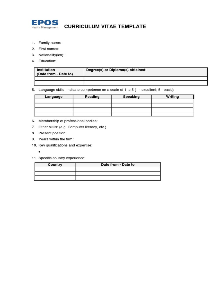 CV Temple | PDF