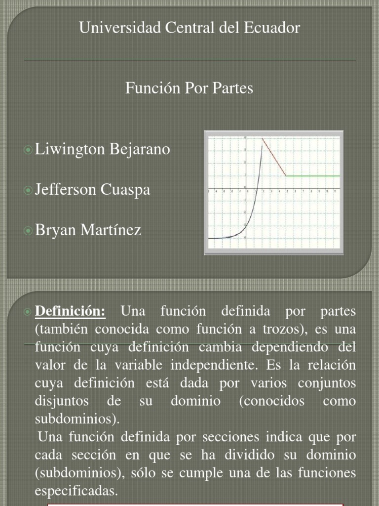 Función Por Partes | PDF | Función continua | Función (Matemáticas)