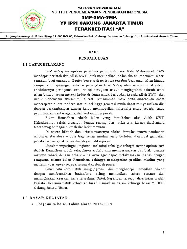 Proposal Bukber Isra | PDF