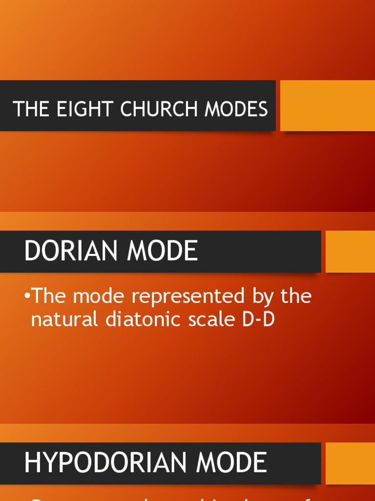 The Eight Church Modes | PDF
