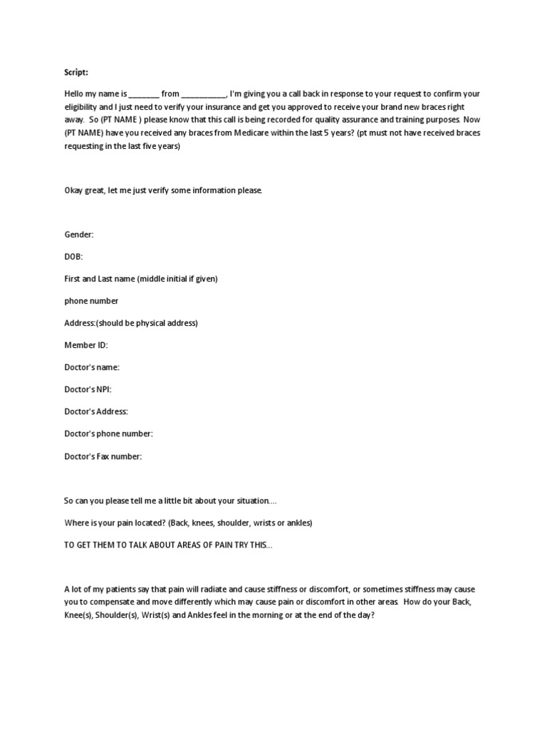 Braces PainCream Script | PDF | Pain | Medicine