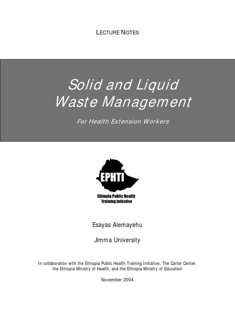 Solid & Liquid Waste Management | PDF | Sewage Treatment | Waste Management